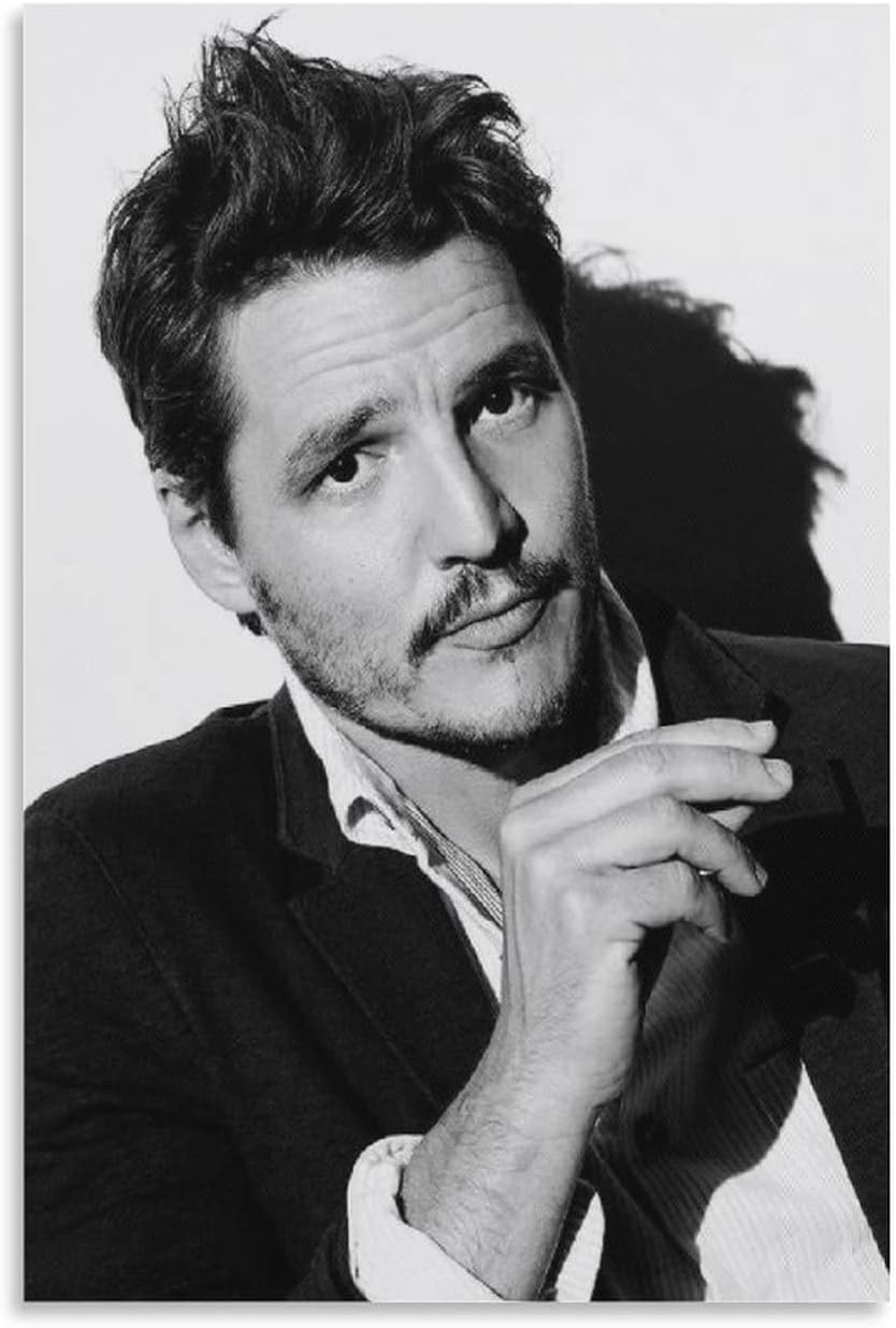 Amazon.com: Pedro Pascal Black and White Vintage Portrait Art Posters ...