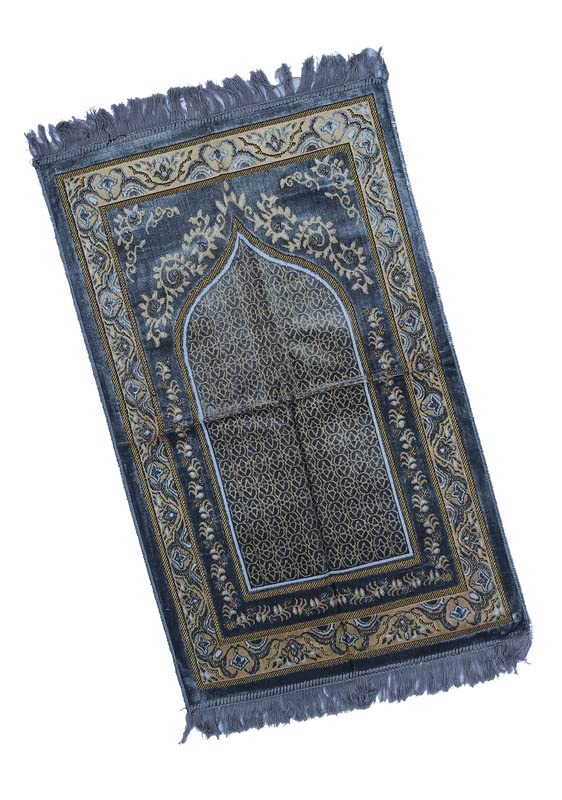 Buy ADIRNY Velvet Prayer Mat Musalla Janamaz for Namaz Muslim 44x28 ...