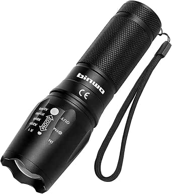 BINWO New Version 2500 Lumen Extremely Bright LED Torch 5 Light Modes ...