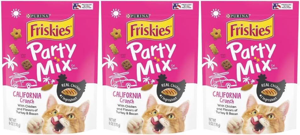 Amazon.com: Friskies Party Mix Crunch California Dreamin' 6 OZ, 3-Pack ...
