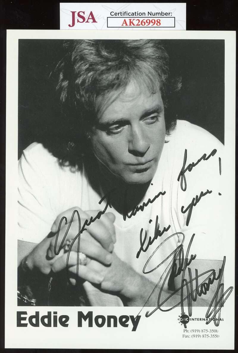 Eddie Money JSA Coa Signed 5x6 Photo Autograph at Amazon's ...