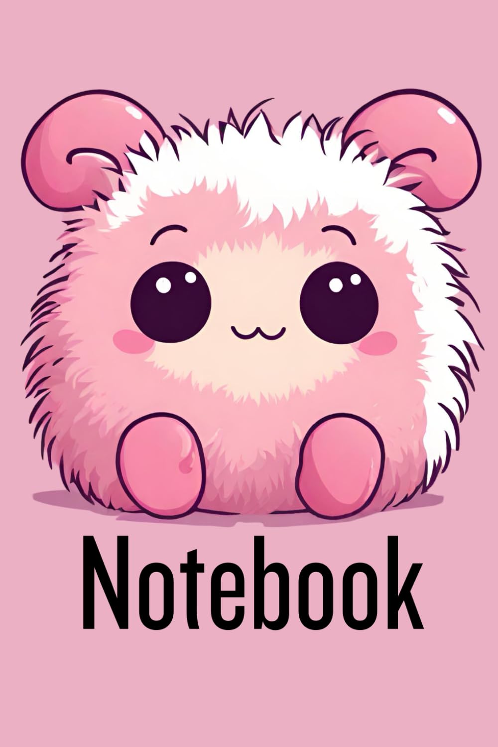 Adorable Pink Fluffy Monster Notebook: Cute Fuzzy Monster Themed ...