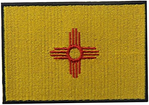Amazon.com: New Mexico State Flag Embroidered Patch Iron-On NM Emblem ...