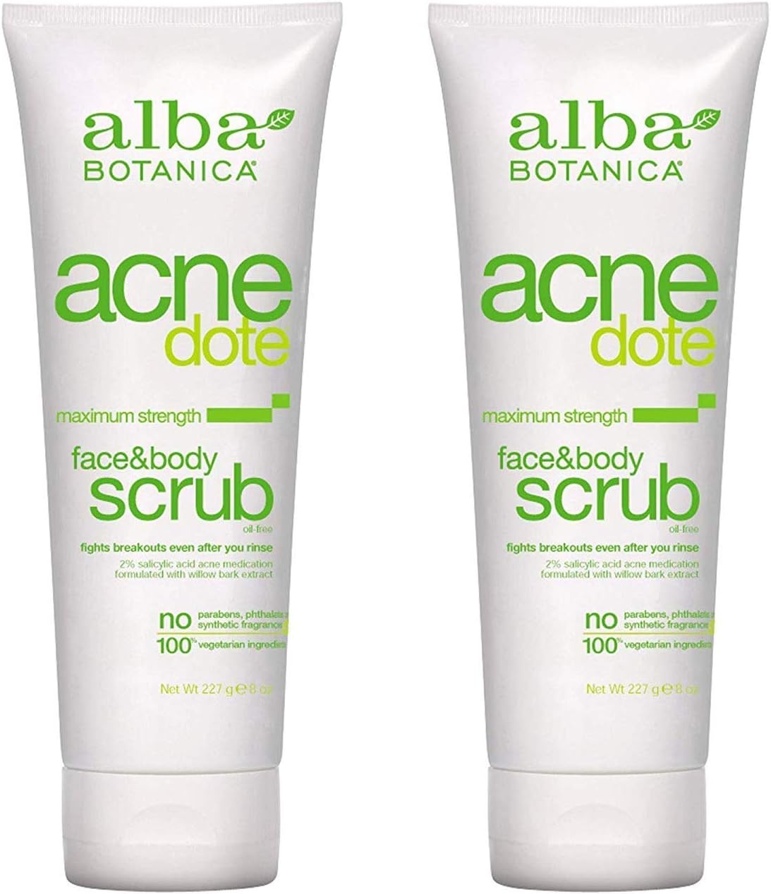Amazon.com : Alba Botanica ACNEdote Face & Body Scrub, 8 Ounces Tube ...