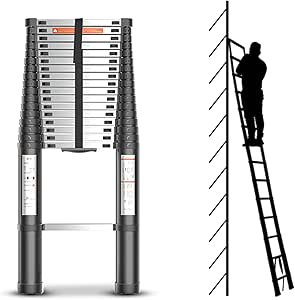 8m 7m 6m 5.5m 5m 4.7m 3.5m 2.7m Aluminum Telescoping Ladder, Heavy Duty ...