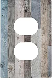 1 Gang Duplex Receptacle Outlet Cover Retro Rustic Vintage Barn Western ...