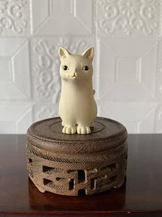 Amazon.co.jp: Buddhist Art Carving Tongue Plant Cute Fox Buddha ...