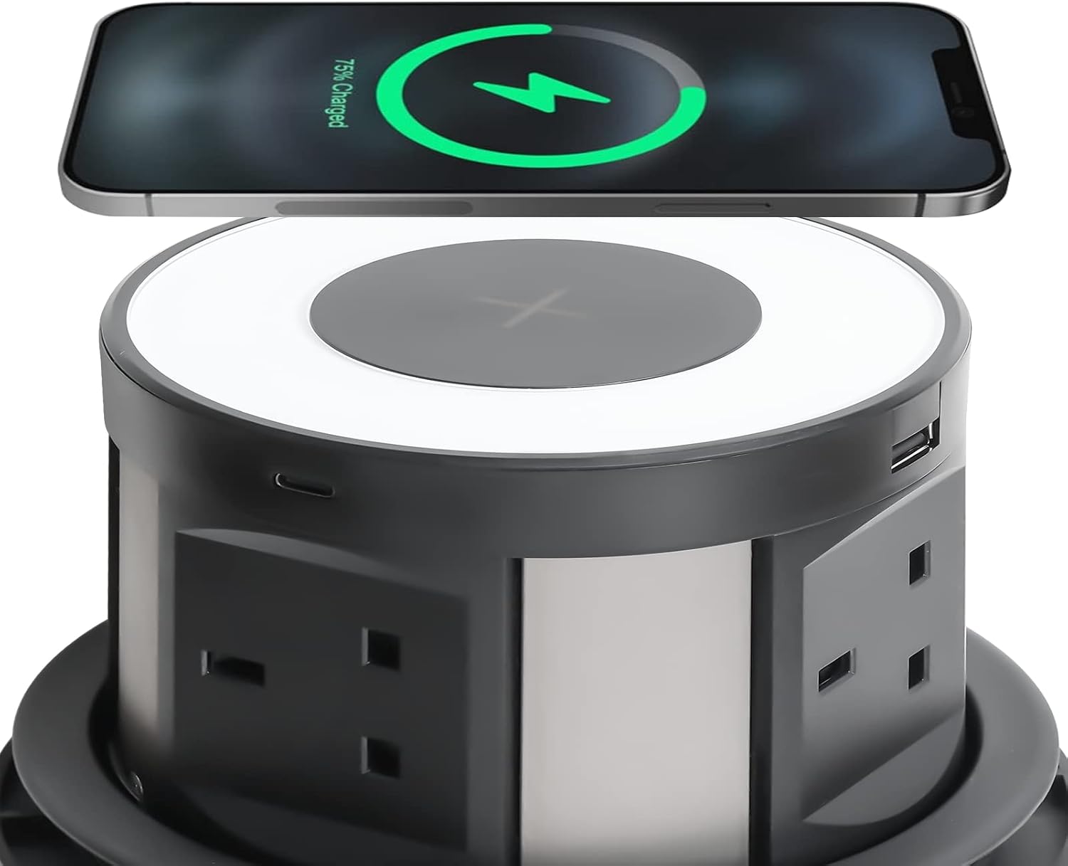 Automatic Pop Up Outlet for Kitchen Worktops, Ennotek Wireless Charger ...
