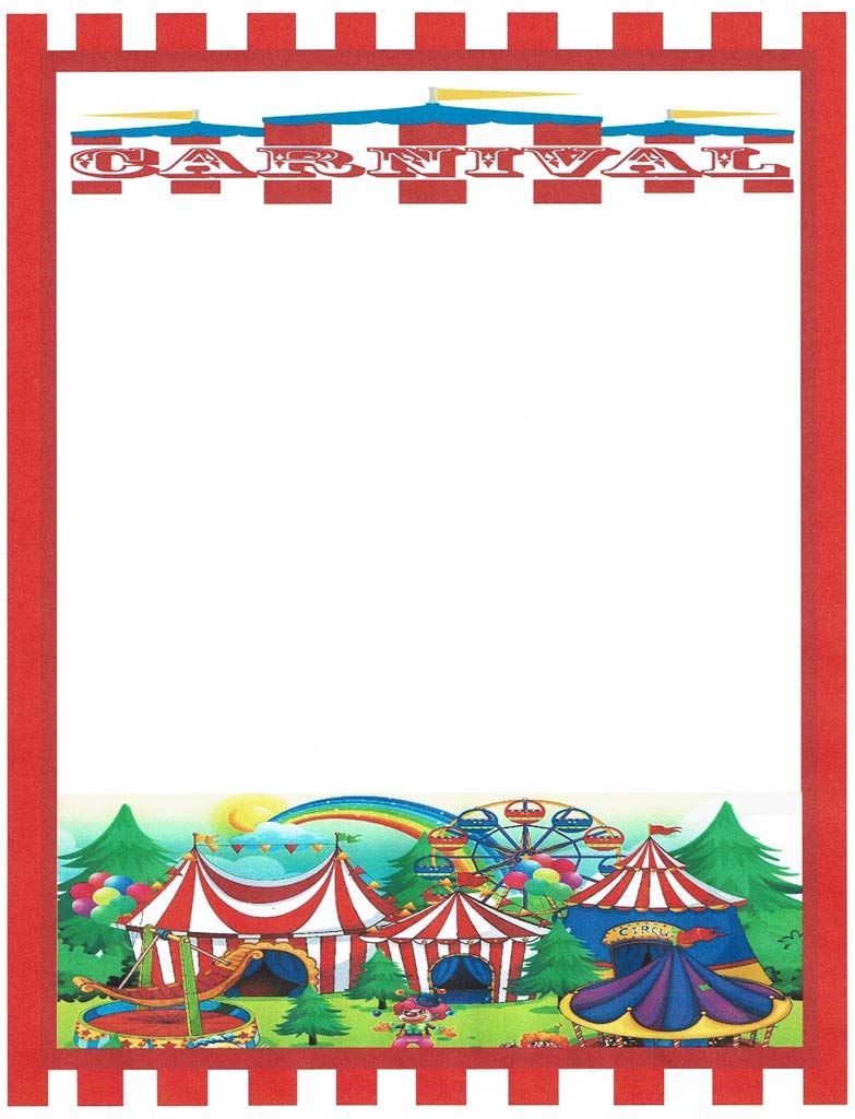 Circus Paper Border