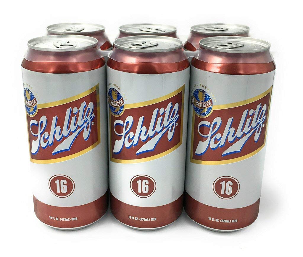 Amazon.com: SCHLITZ Lager Classic Can 6 Pack, 16 FZ : Grocery & Gourmet ...