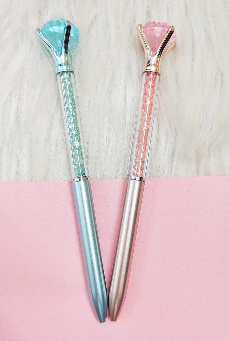 Tera13 Diamond Shape Pen for Girls and Kids (2 Pcs) - Ball Pen for ...