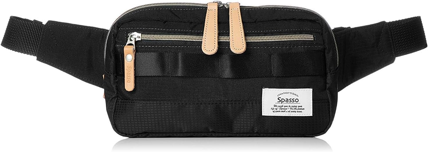 Amazon | [スパッソ] ボディバッグ メンズ ワンショルダー NeoRip ネオリップ ウエストバッグ[4-410] クロ M ...