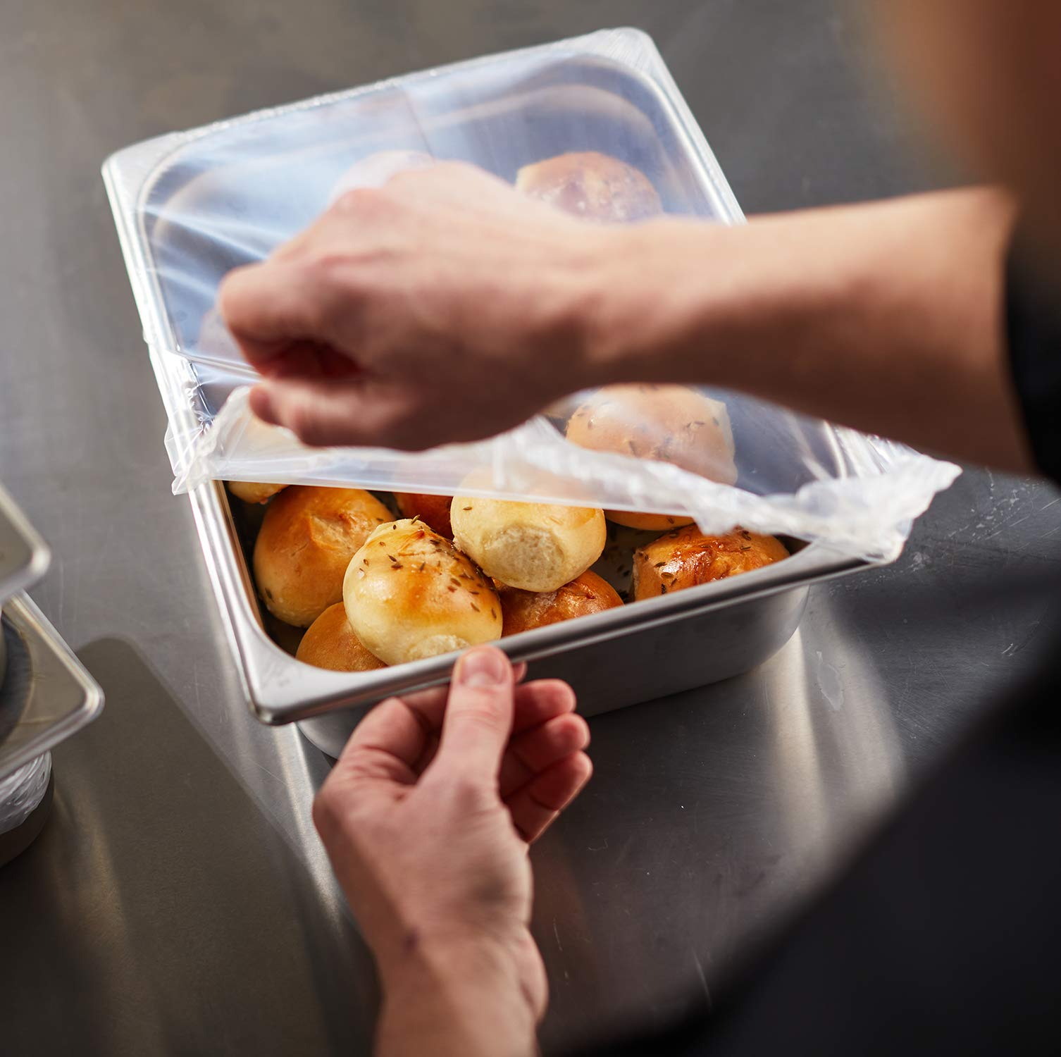 Snapklik.com : PanSaver Disposable Clear Half Pan Covers For Shrink ...