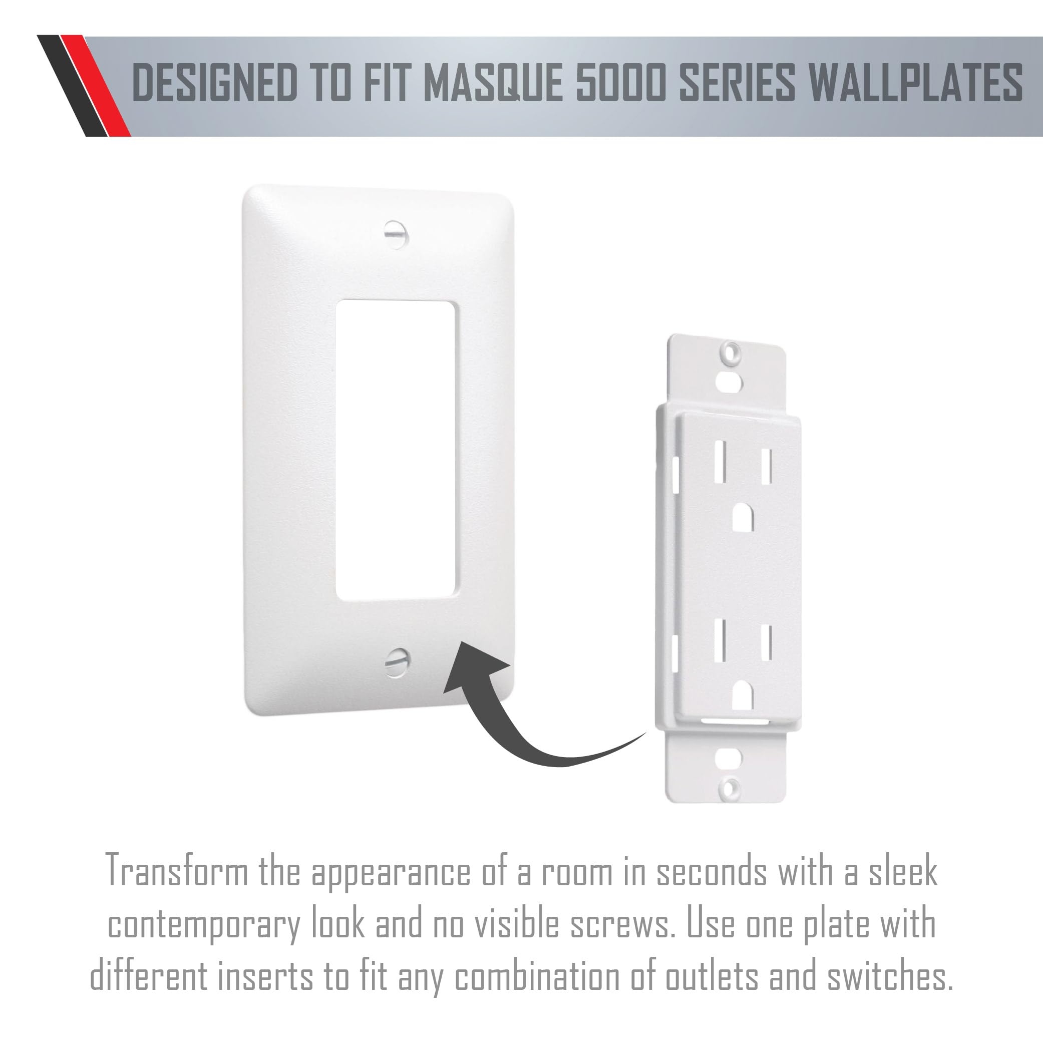 Snapklik.com : TayMac AD20W Paintable Duplex Adapter Plate