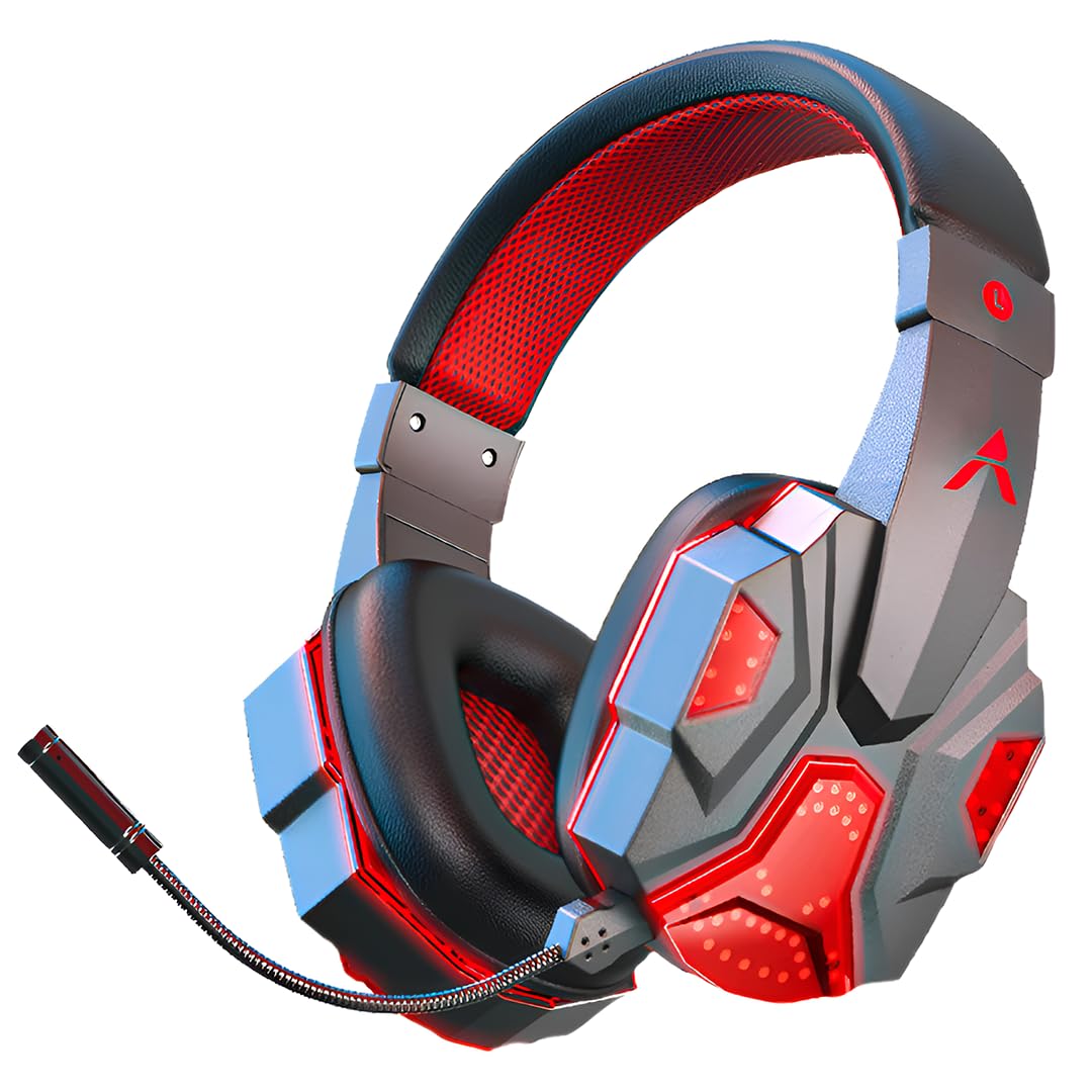 Adcom Cyberpunk Wireless Bluetooth Over Ear Gaming Headphones with Mic ...