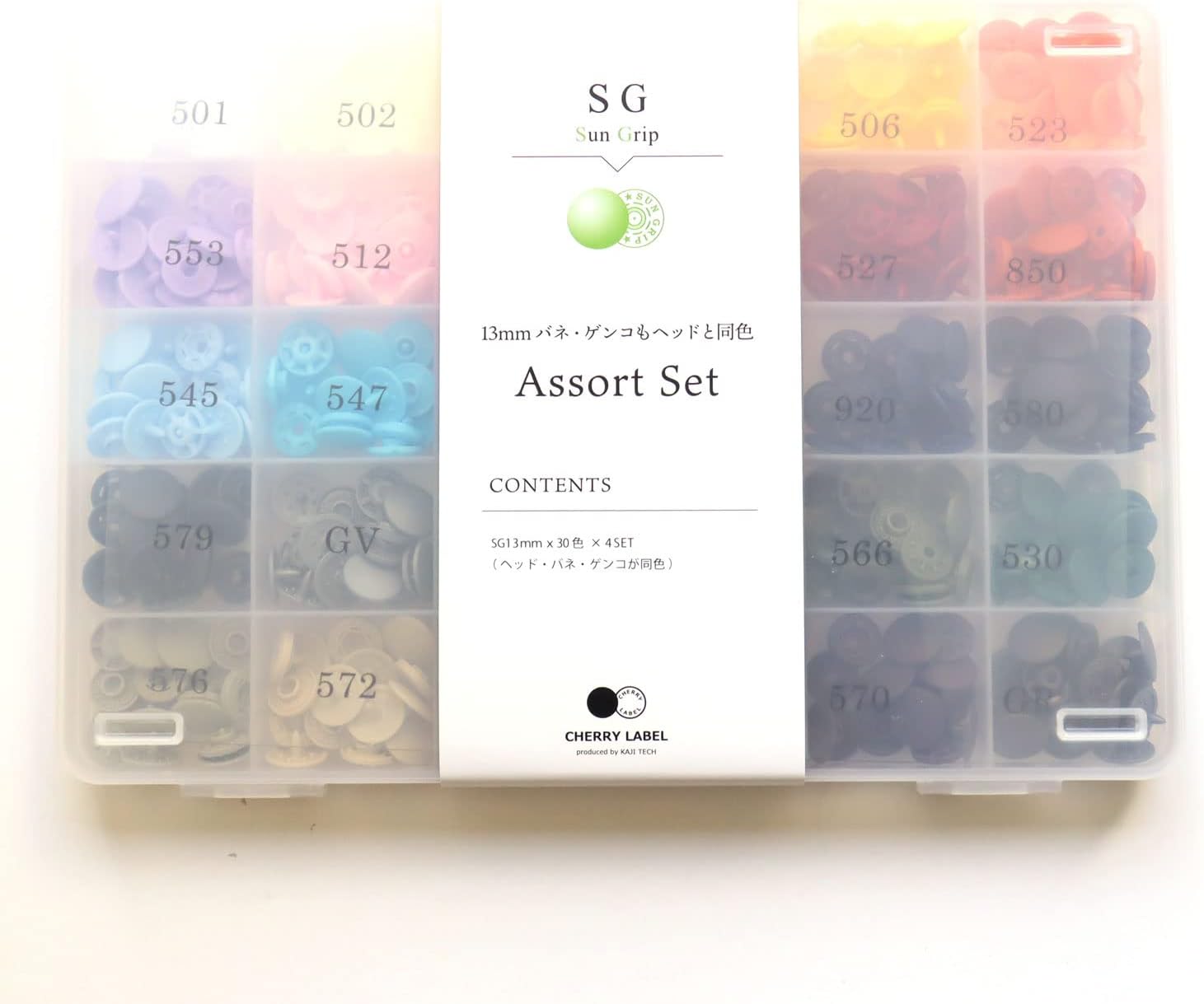 Amazon.co.jp: 日本紐釦貿易(Nippon Chuko) SUN GRIP サングリップ プラスチックスナップ 13mm 12組入 ...