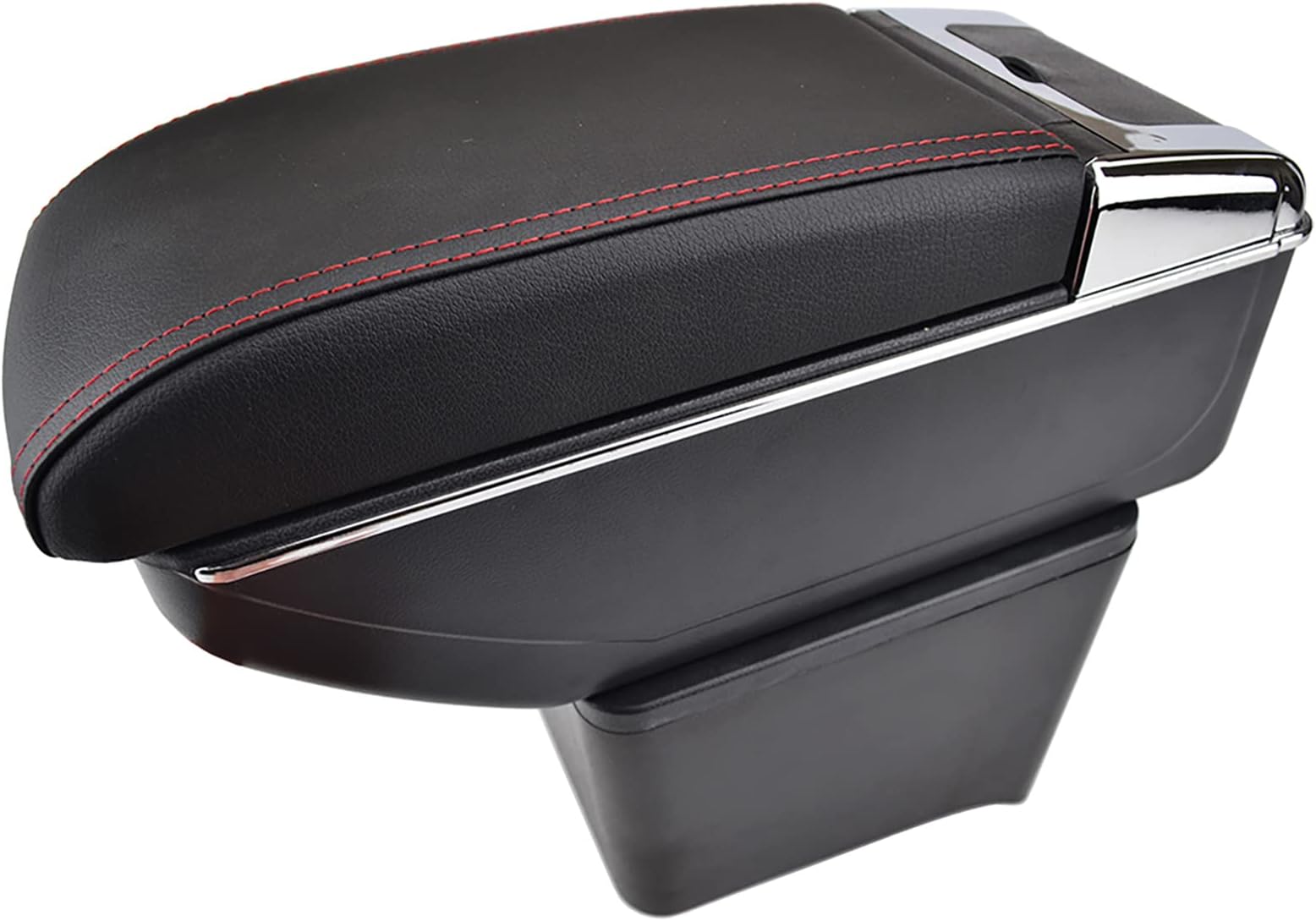 Dual-Layer Black Leather Arm Rest For 2002-2009 Polo 9N 9N3 Mk4 Centre ...