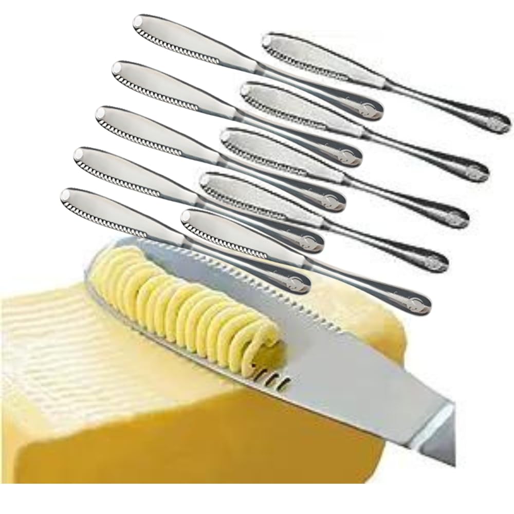 Amazon.com | Stainless Steel Butter Spreader, Butter Knife - 3 in 1 ...