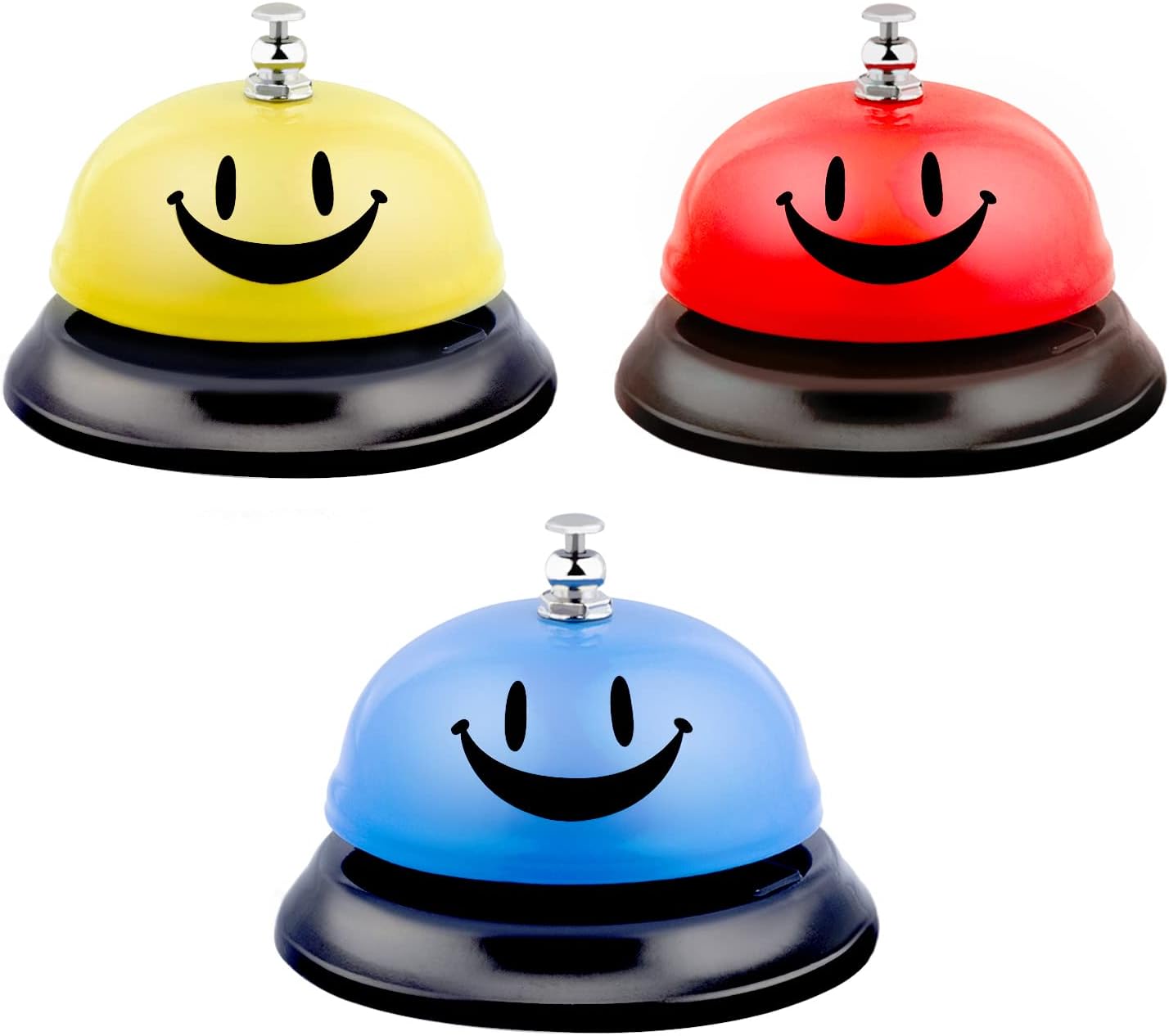 Amazon.com : 6 Pcs Call Bell Service Bell for Desk Smile Face Dinner ...