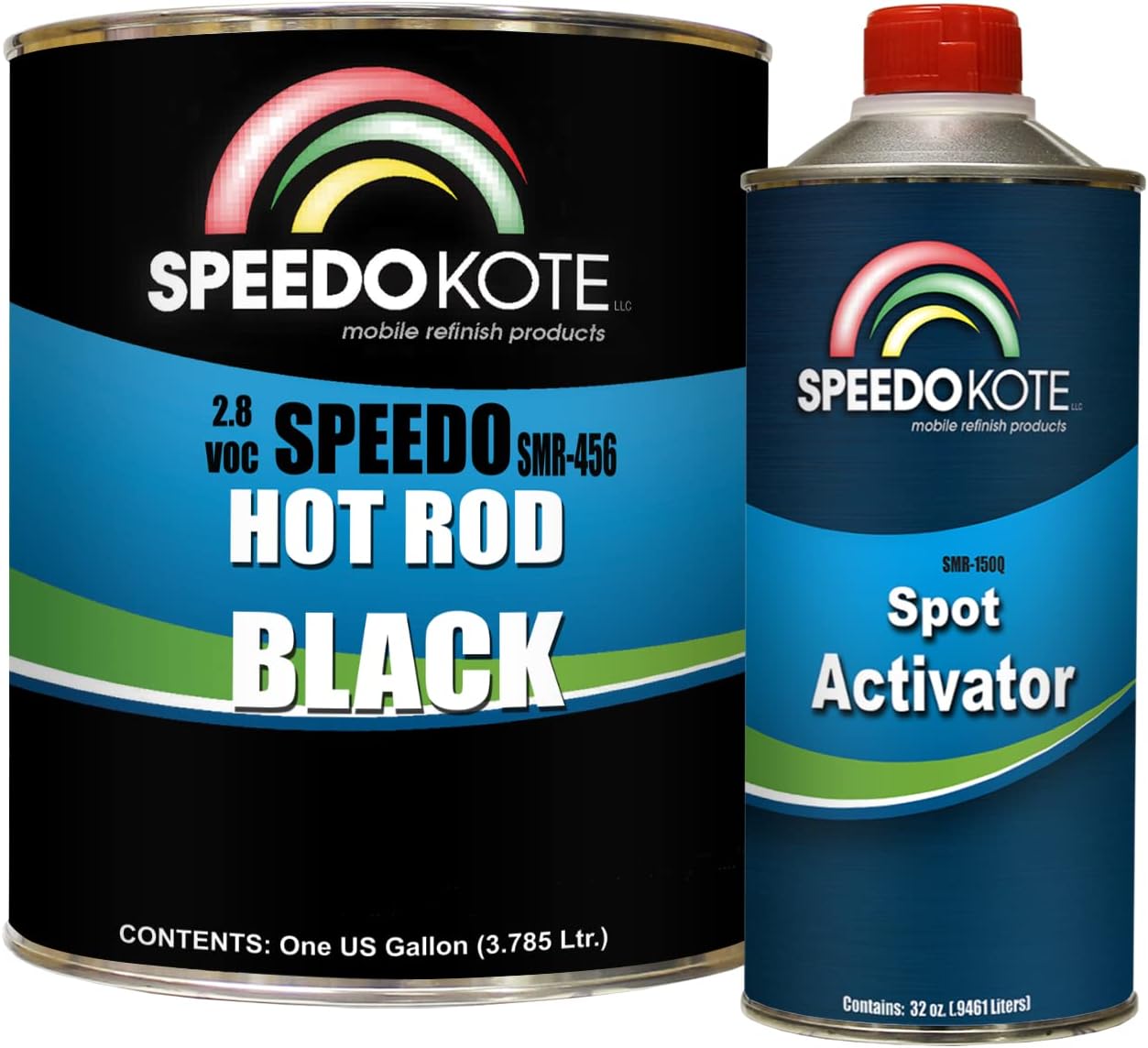 Amazon.com: Speedokote SMR-456/150 - Hot Rod Black Paint 2.8 voc, Satin ...