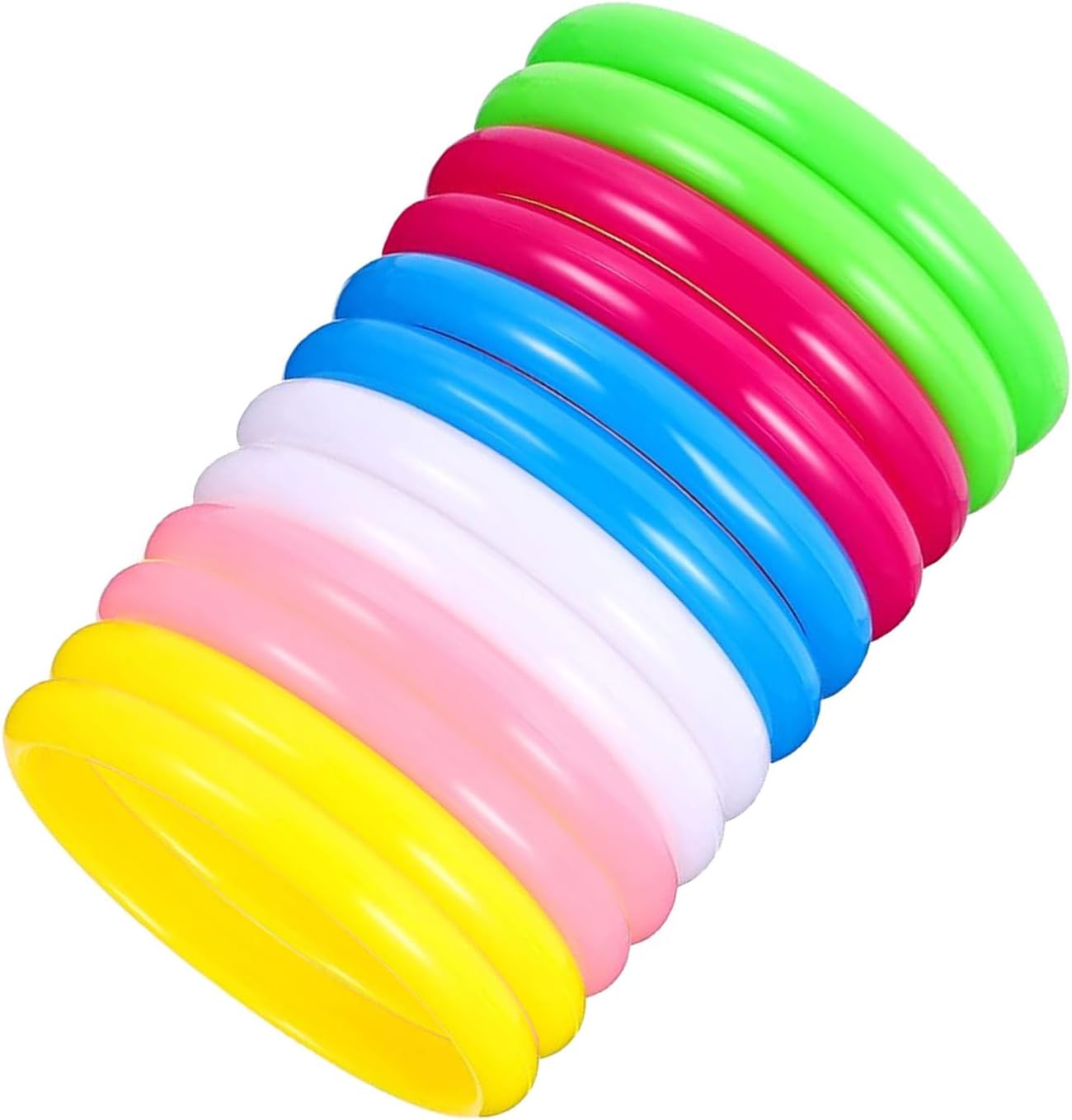 HAICN 12Pcs Plastic Bangle Bracelets In Bulk Resin Bracelets Cute Candy ...