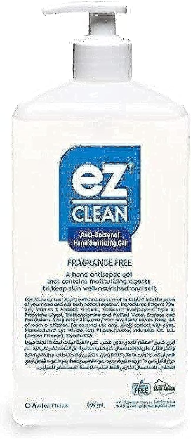 Avalon Pharma Ez Clean Hand Sanitizer Fragrance Free 500 Ml : Buy Online at Best Price in KSA ...