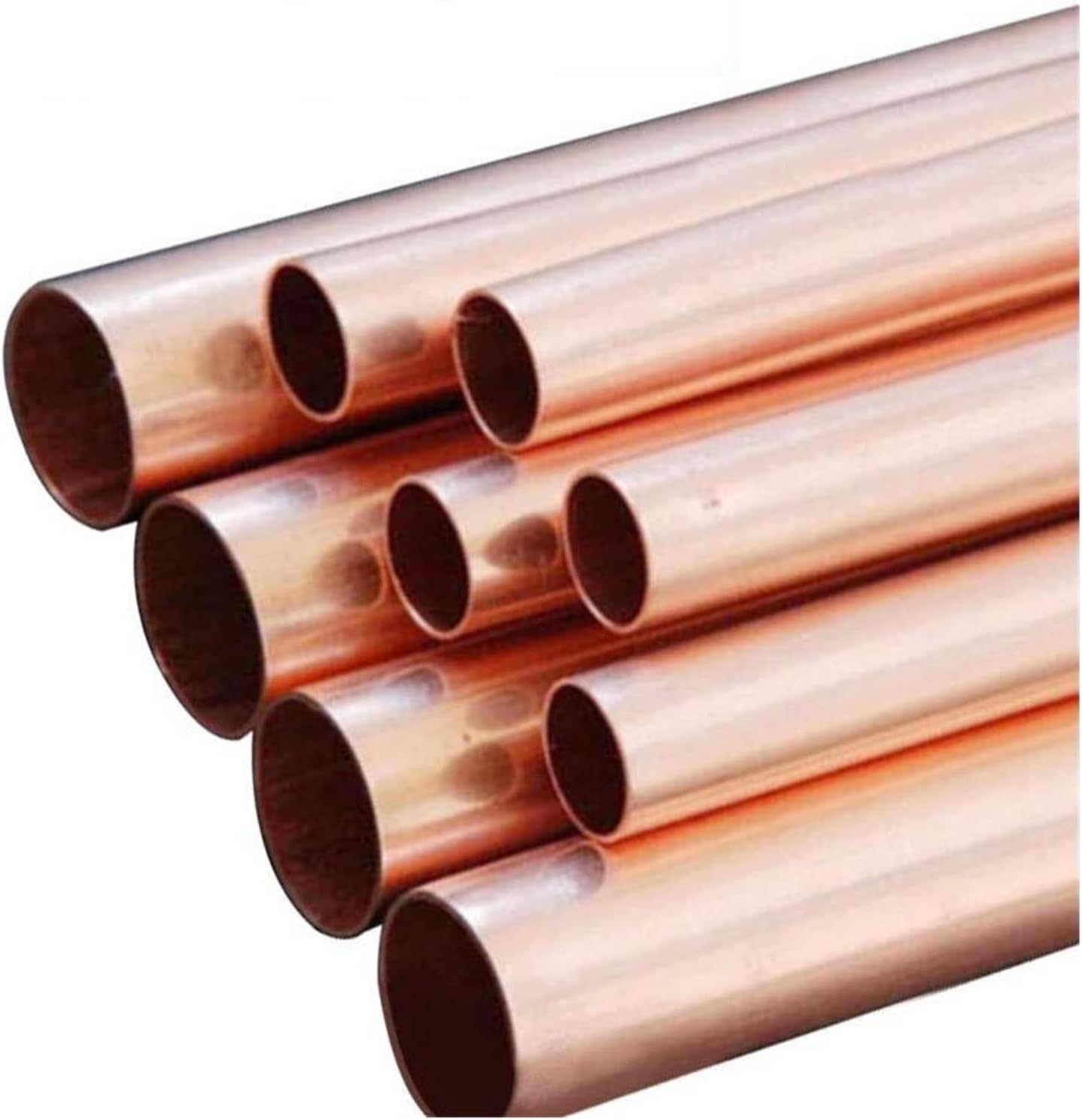 Amazon.com: Copper Straight Tube Hollow Hard Copper Tube Wall Thickness ...