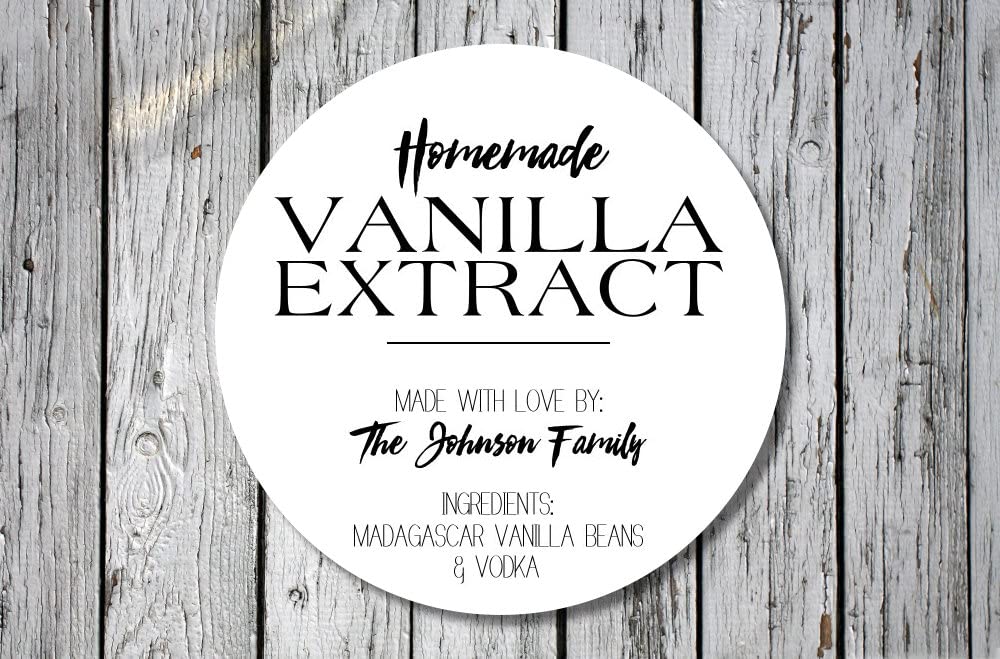 Amazon.com: 60 Homemade Vanilla Extract Stickers : Arts, Crafts & Sewing
