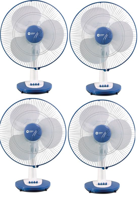 Buy Orient Electric Desk-25 400mm Table Fan (Crystal White) Pack of 3 ...