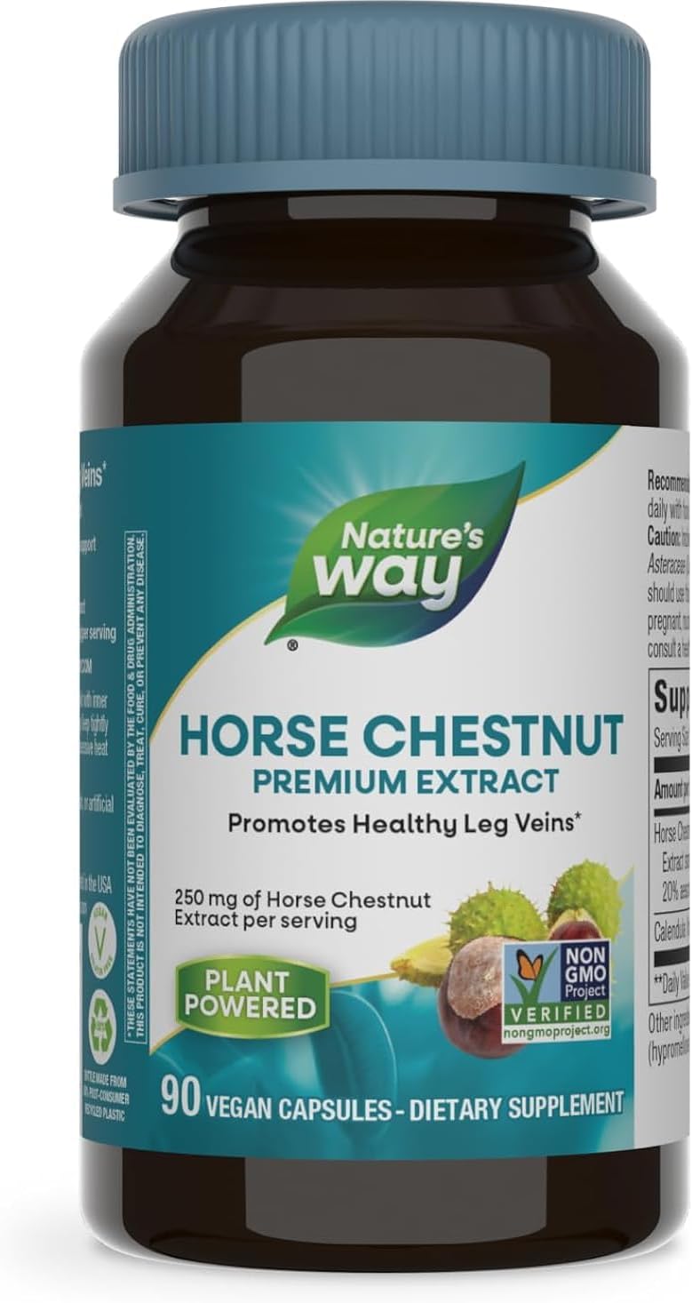 Amazon.com: Nature's Way Standardized Horse Chestnut, Premium Extract ...