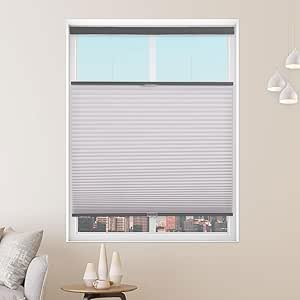 Amazon.com: MYshade Custom Size Cellular Shades Cordless, Light Filtering Top Down Bottom Up ...