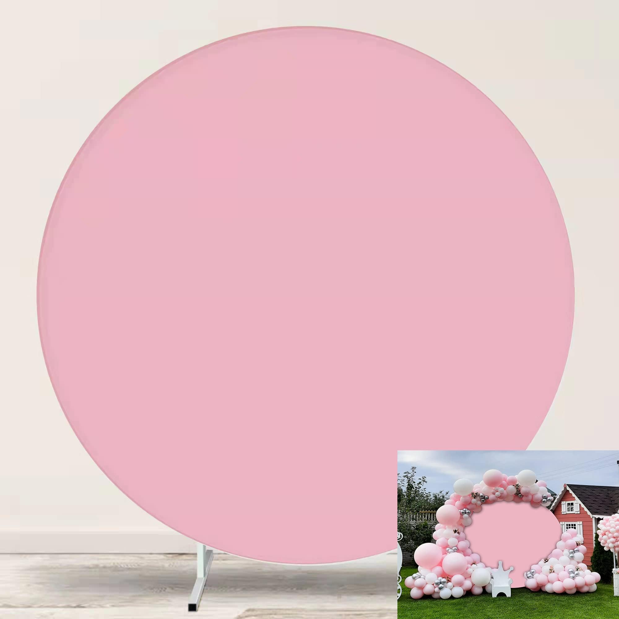 Amazon.com : Round Backdrop Cover 7.2x7.2ft Pink Circle Photography ...