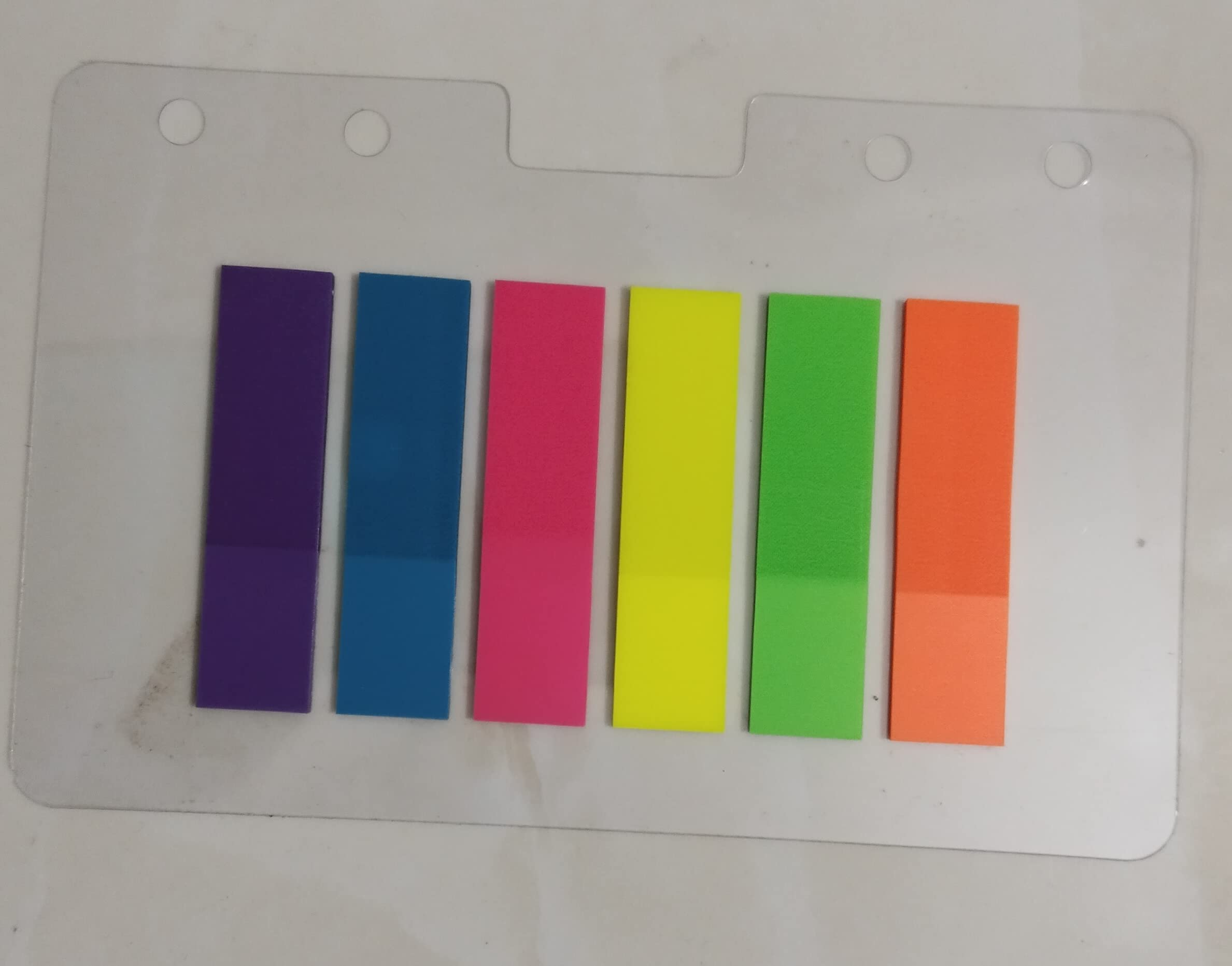 Peeplvalue Pack of 120 Rectangular Sticky Notes Index tab,Fluorescent ...