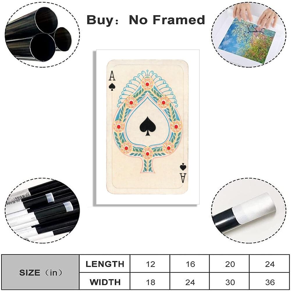Snapklik.com : Enttgo Trendy Aesthetic Playing Card Poster Lucky You ...
