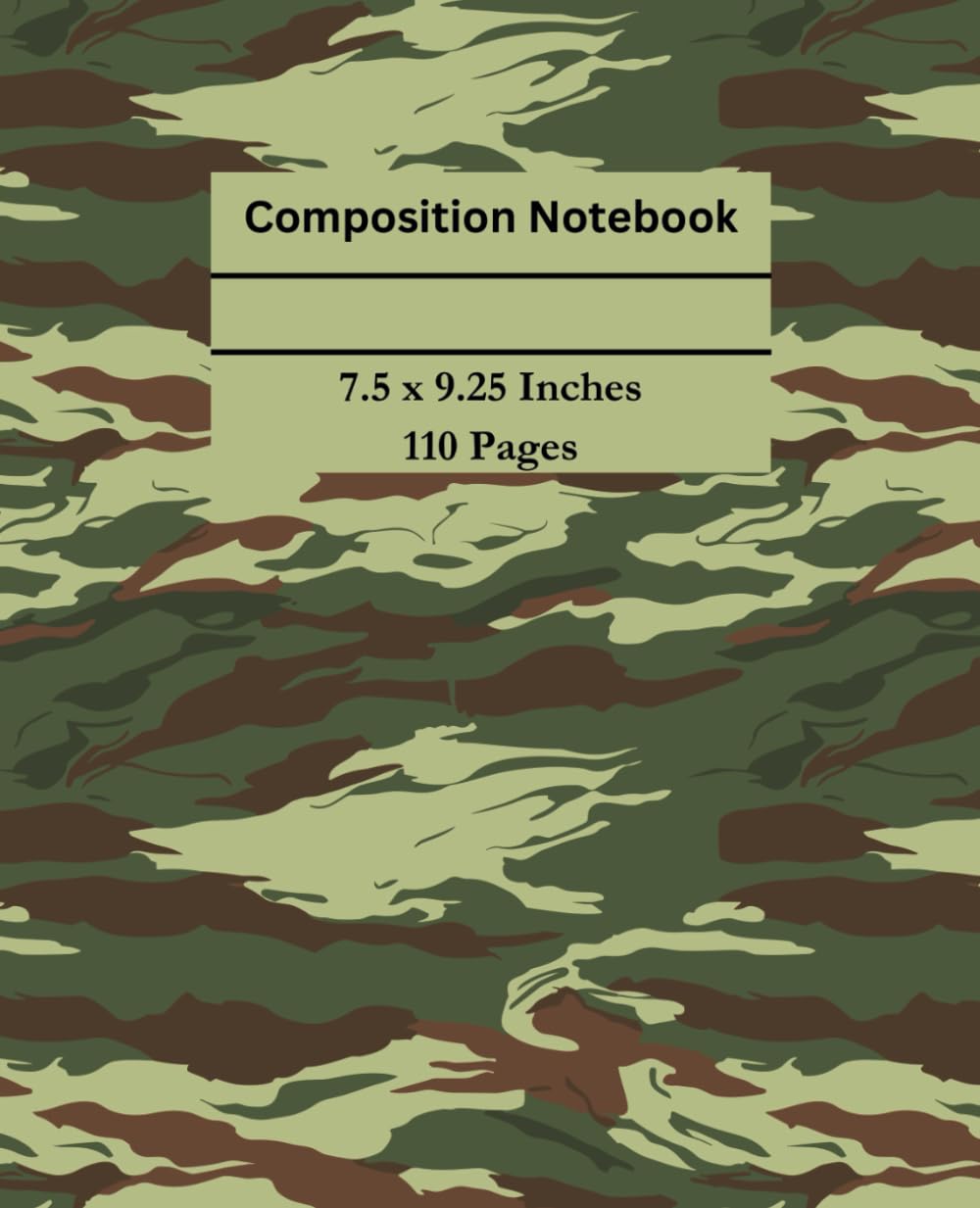 Composition Notebook: Rhodesian Camo Aesthetic, 110 Lined Pages ...
