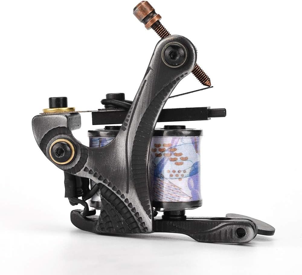 ATOMUS Tattoo Coil Gun Machine 10 Wraps 6V 110Hz Iron Shader Coil ...