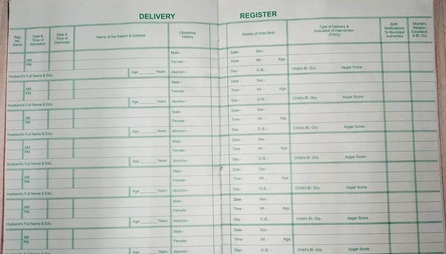 NABH OPD Register | 200 Pages Muster : Amazon.in: Office Products