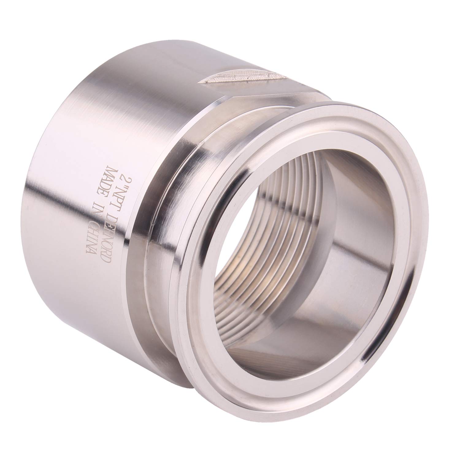 Snapklik.com : 2 Tri Clamp Adapter To 2 Inch FNPT Thread Ferrule ...