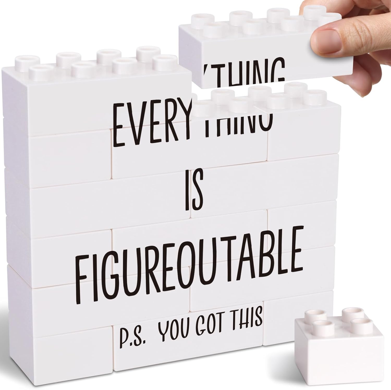 Amazon.com: Everything is Figureoutable Desk Sign | Cute Home Office ...
