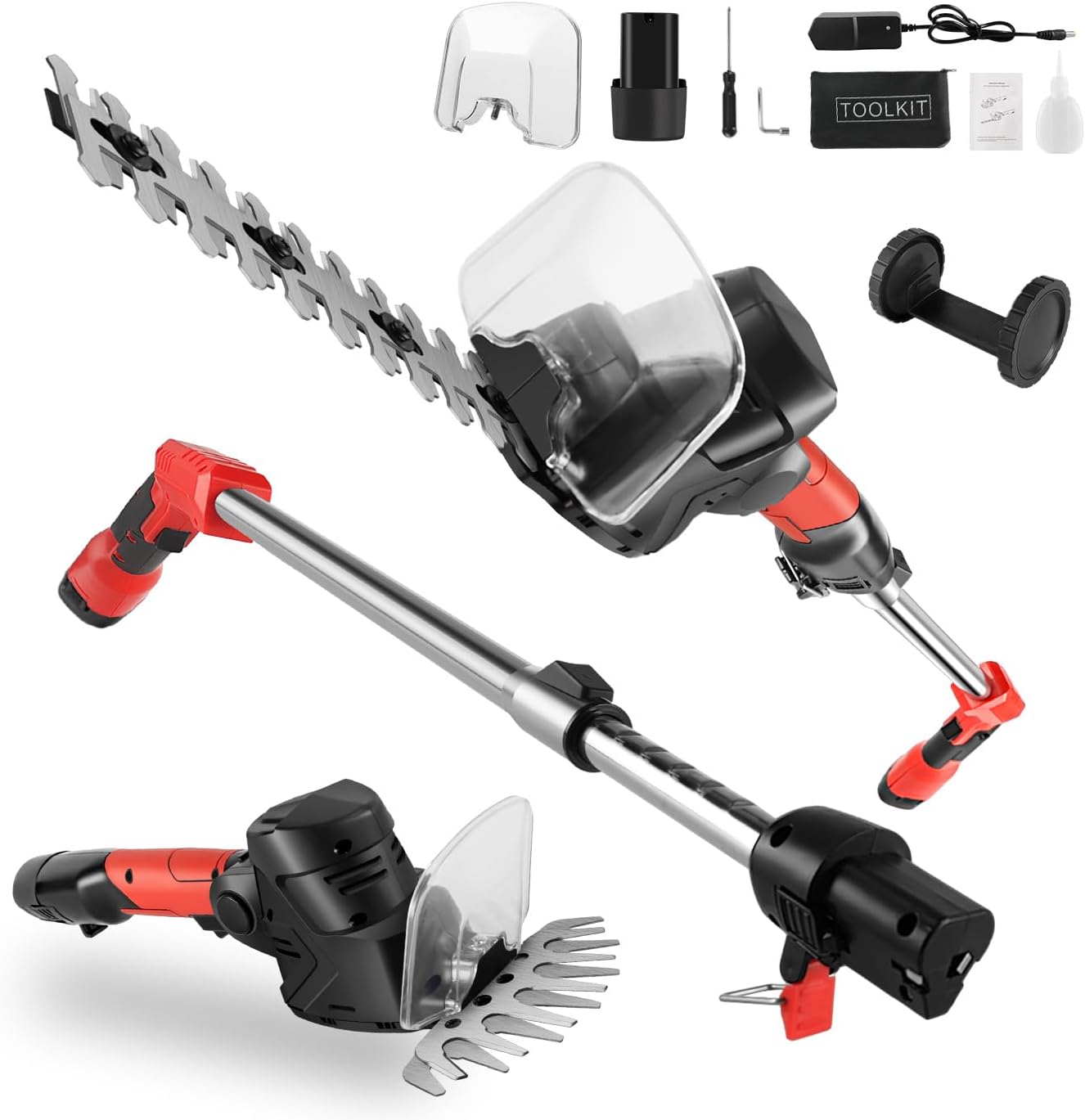 eSkde High Performance 450w Electric Pole Hedge Trimmer with 2.5m ...