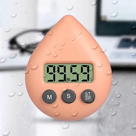 Amazon.com: Silent Non-Ticking Battery Operated Shower Timer, NUOSWEK ...