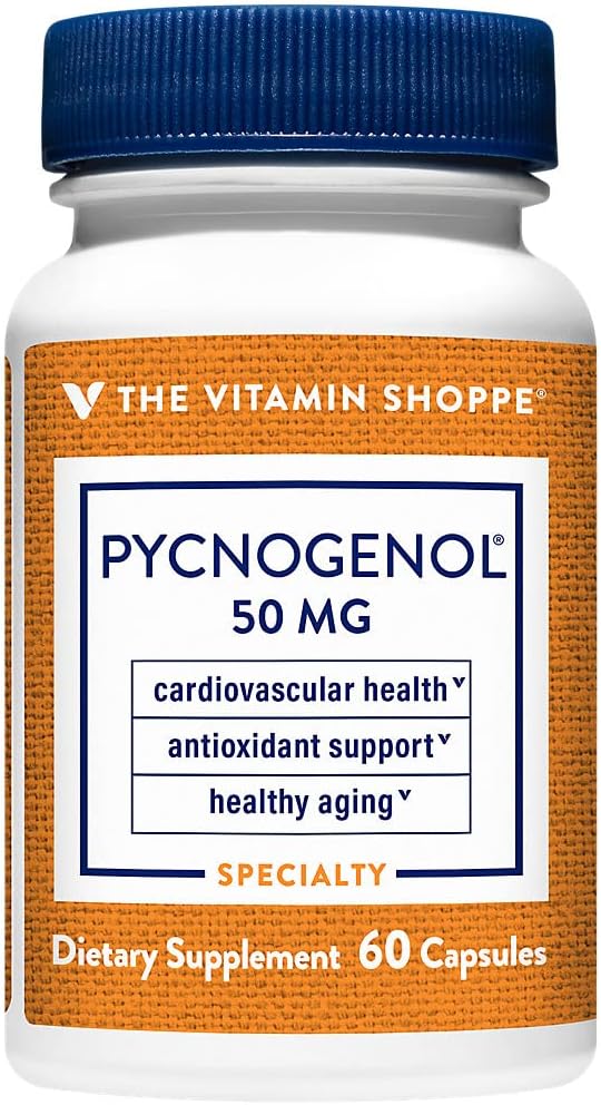 The Vitamin Shoppe Pycnogenol 50mg – Antioxidante que apoya la salud ...