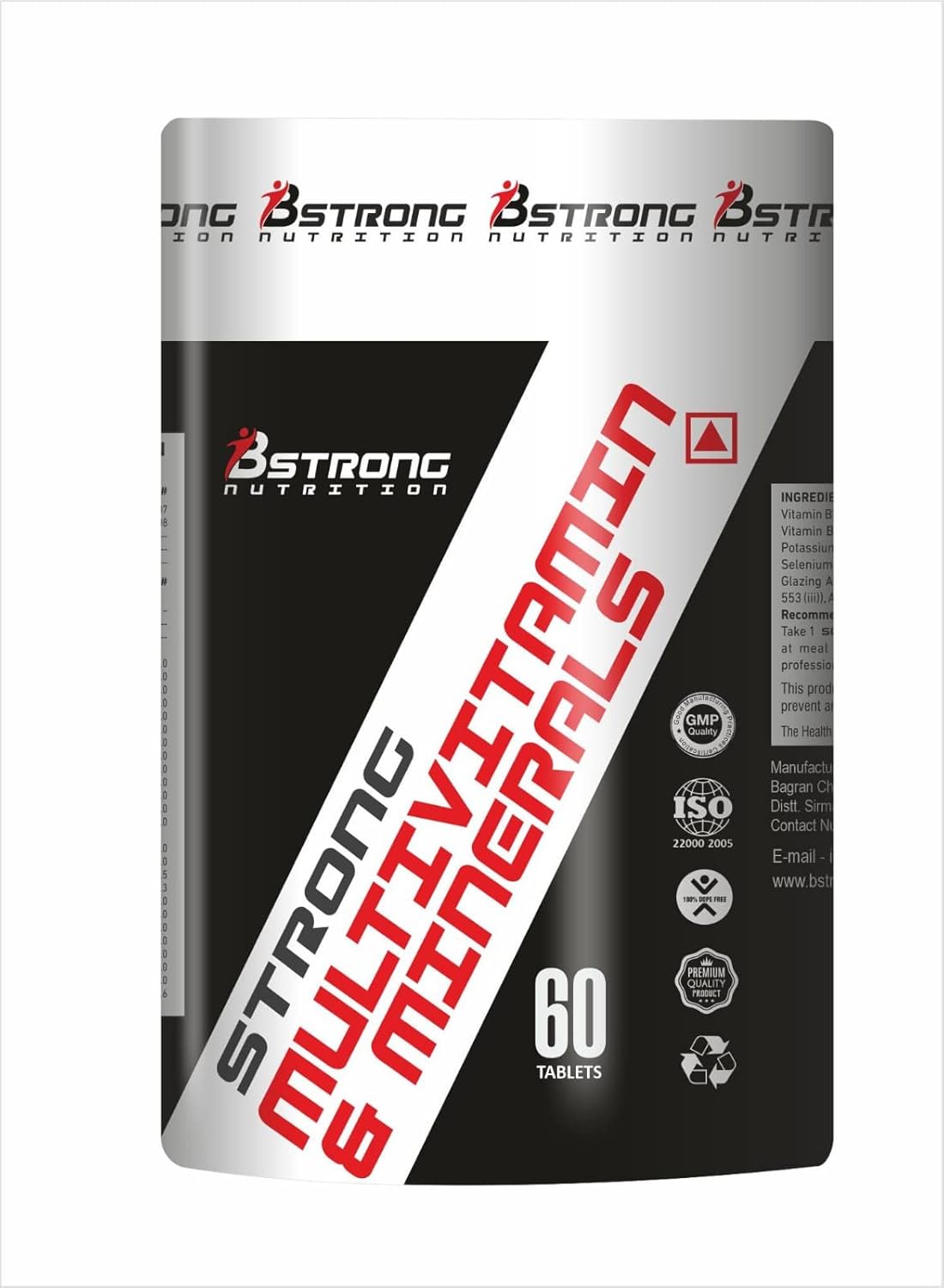 BSTRONG NUTRITION MULTIVITAMIN & MINERALS 60 TABLETS : Amazon.in ...