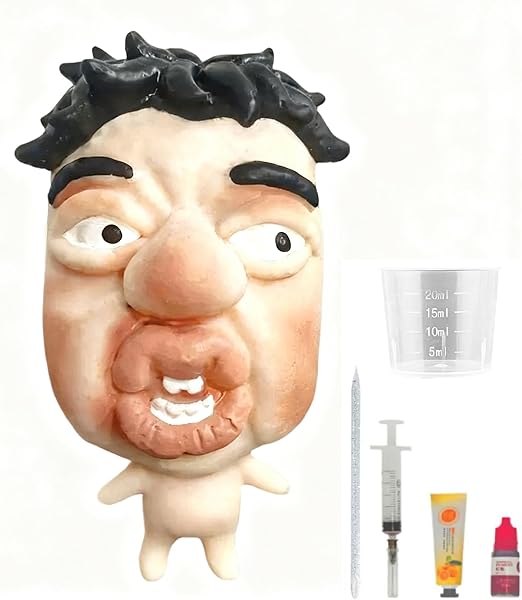 Amazon.com: Pimple Popper Toy Set, Ultra Soft Cute Face Pimple Popping ...