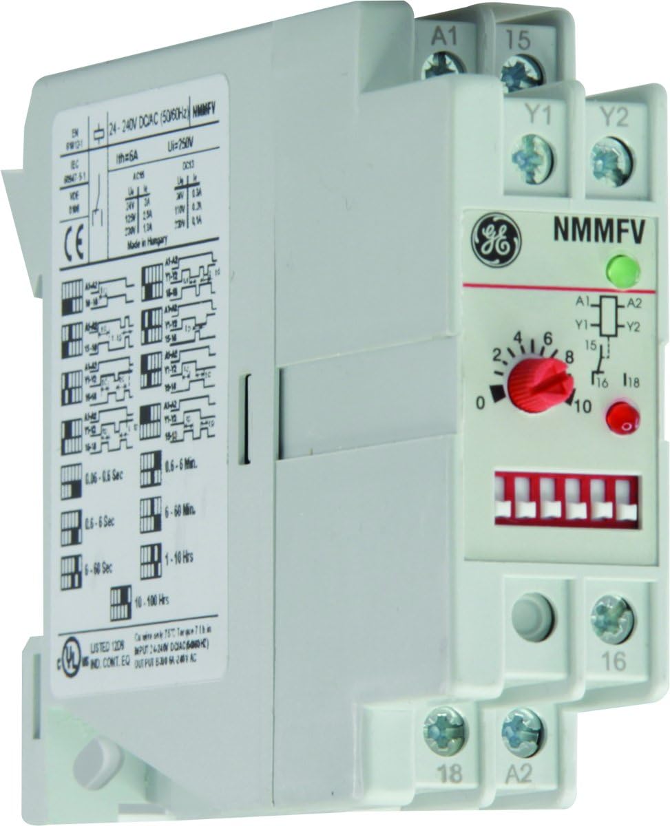 GE Consumer&Indus. Multifunction Relay 24-240VAC/DC 1w NMMFV : Amazon ...