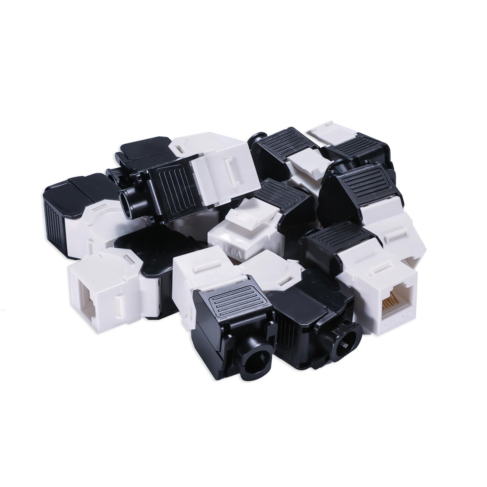 Snapklik.com : 20pcs Cat6a RJ45 Connectors, 10GBase-T UTP RJ45 Female ...