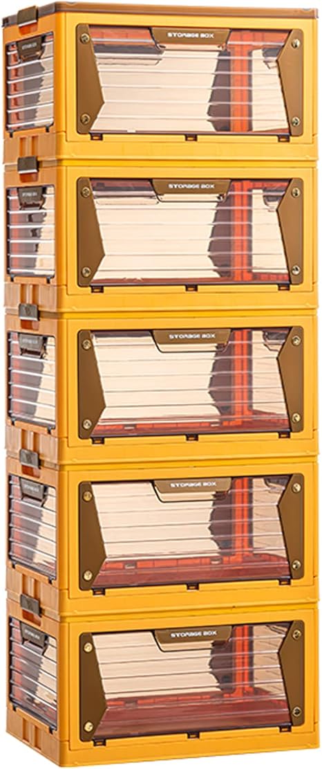 HOTRCR Extra Large Plastic Storage Boxes with Lid, Clear Heavy Duty ...