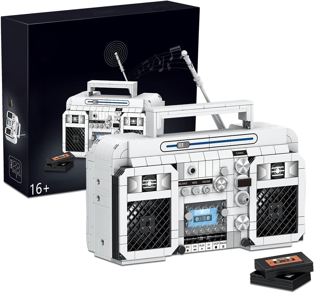 Auspcers Technik Radio Building Kit, 645 PCS 3D Building Bricks Toy ...