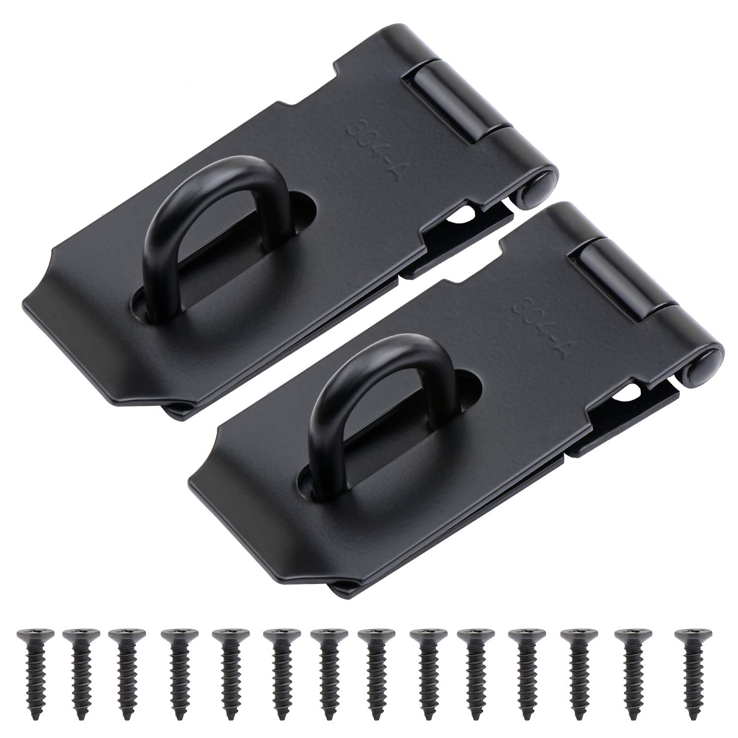 Hseamall 2 Pack 3 Inch Stainless Steel Padlock Hasp Heavy | Desertcart ...