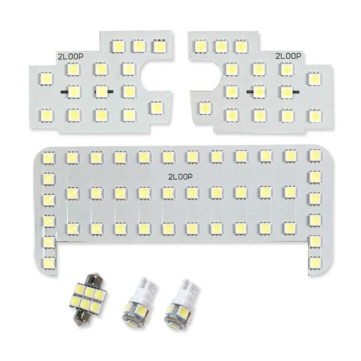 Amazon.co.jp: 2LOOP(ツーループ) 3チップSMD6点 ウィッシュ ZGE20系 LEDルームランプ -電球色 : ホーム＆キッチン